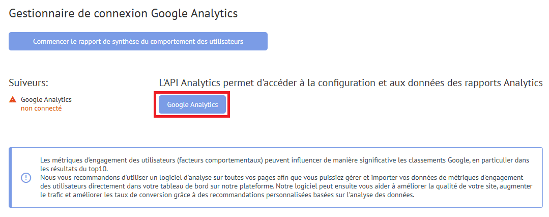 Connexion de Google Analytics à Labrika - Guide Pratique