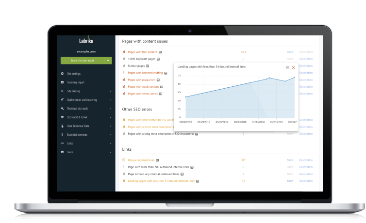 Grow your traffic and conversion with Labrika's AI SEO tool